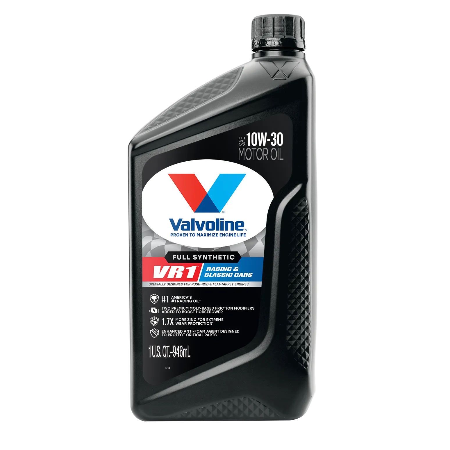 VR1 Full Synthetic Racing Motor Oil SAE 10W-30 - Valvoline™ Global